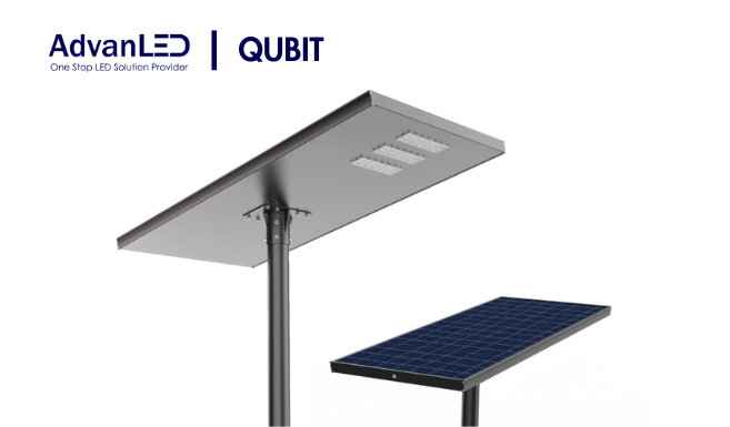 Qubit Solar Street Light with adv logo - Ledvision